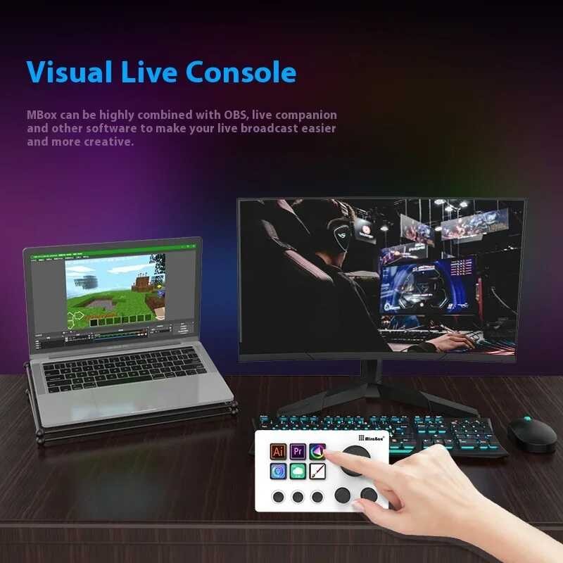 Mirabox N3 Streamdeck Global Version Stream Deck Screen Knob Desop ...