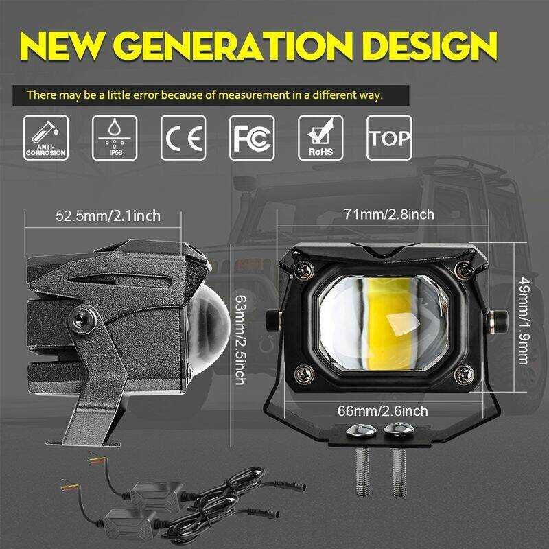 LY Mini Drive Light V7 Pro 40W High/Low Beam White And Yellow ...