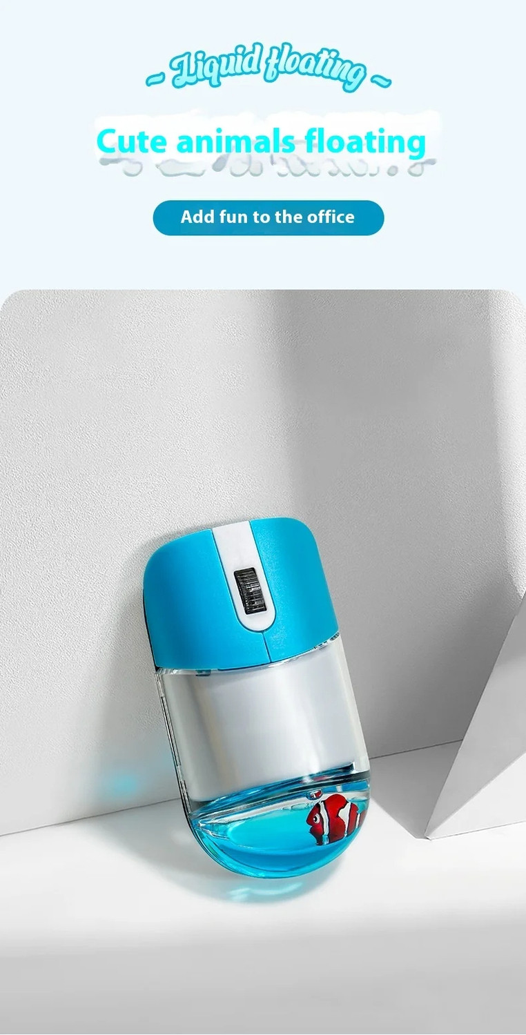 New 2.4G/Bluetooth Cute Animal Wireless Aquarium Mouse Creative Ocean ...