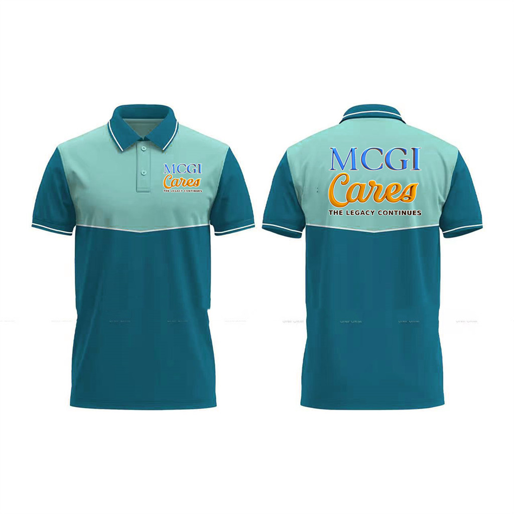 MCGI Polo Shirt V12: Iconic Blue and Orange Design, Showcasing the Spirit of Care(Free ...