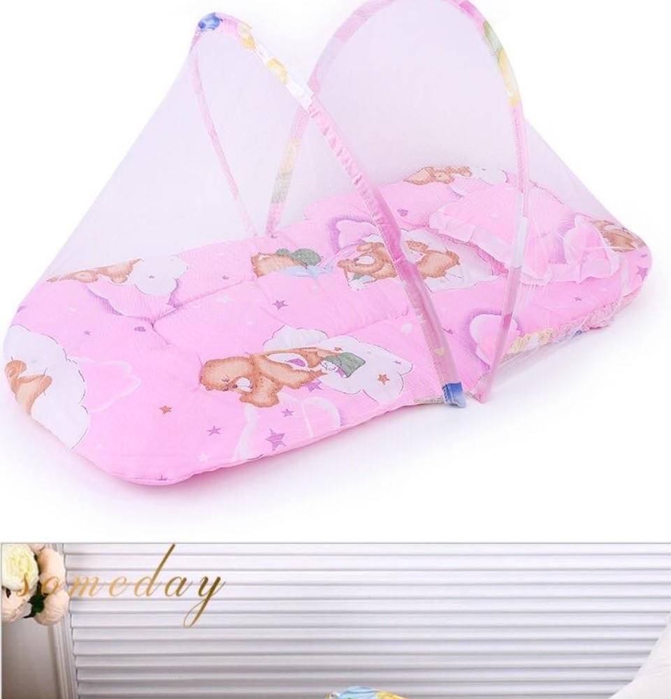 Someday Portable Newborn Sleeping Net with Pillow & Mat – Baby Mosquito ...