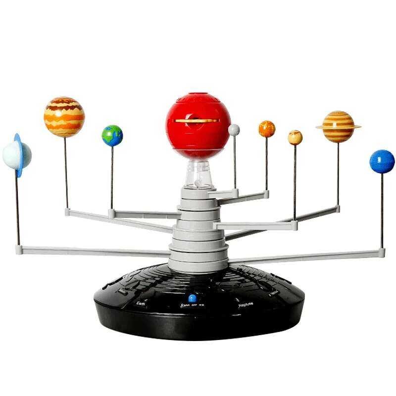 Planet Projector Kids Montessori Electric Rotate Solar System Model ...