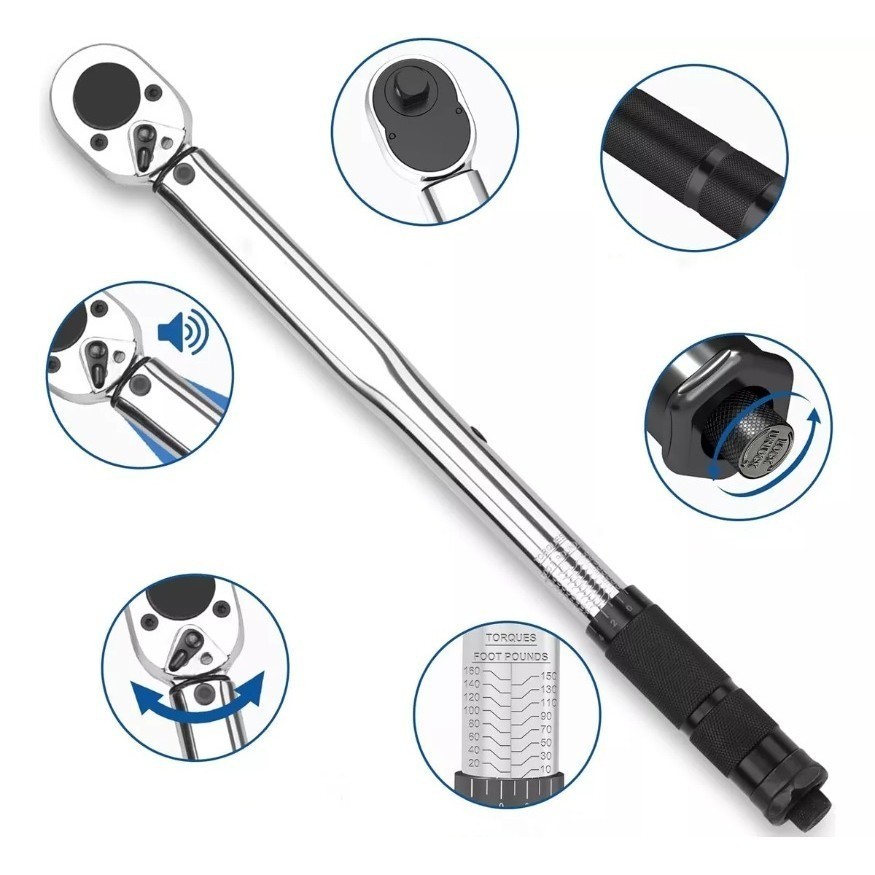 FLYTECH USA 1/2" 28-210nm / 3/8” 19-119nm / 1/4” 5-25nm DRIVE TORQUE ...