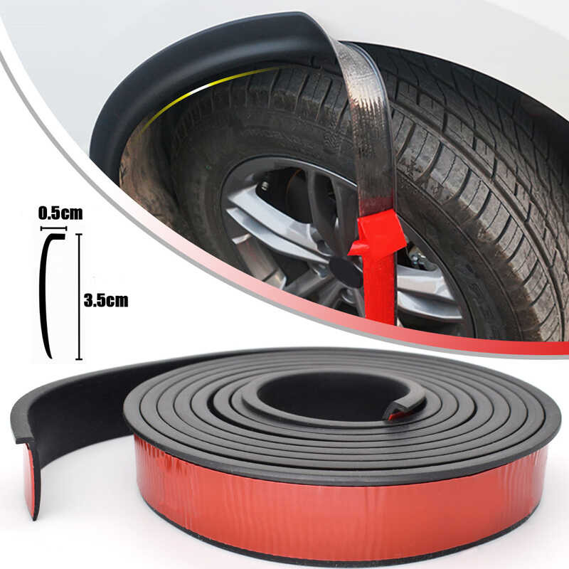 Universal 7e Car Fender Flares Arches Wing Expander Arch Eyebrow ...
