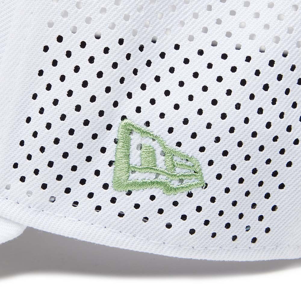 New Era Golf Script Logo Laser White 9FORTY Trucker A-Frame Snapback ...
