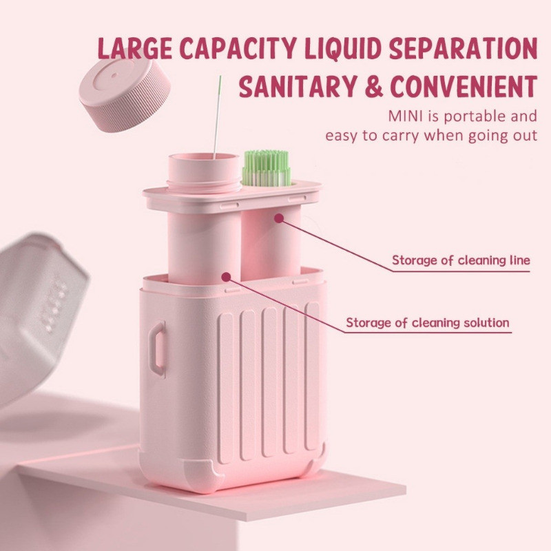 240pcs/set Ear Hole Cleaning Line with Cleaning Solution Disposable Ear ...