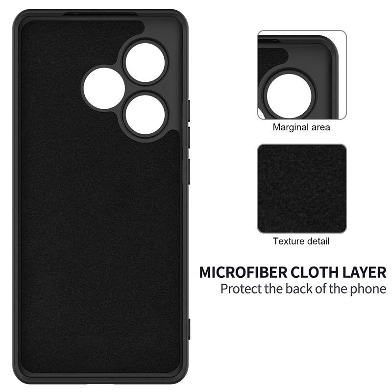 For Realme GT 6T, GT Neo6, GT 6 Case ELVEV Soft Premium Liquid Silicone ...