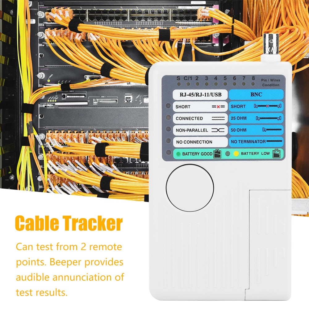 in stock High Quality 4-in-1 Portable LAN Network Cable Tester Remote ...