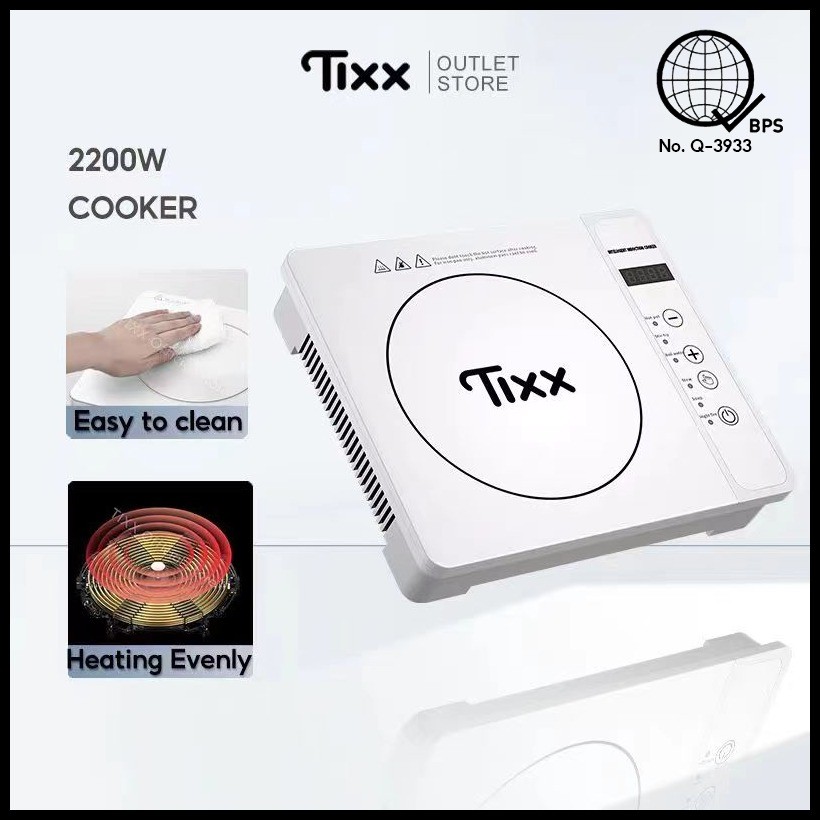 TIXX Induction Cooker Inverter Electric Induction Stove 2200W Touch ...
