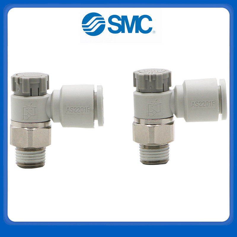 SMC pneumatic throttle control valve connector AS1201F/2201F-M5/01/02 ...