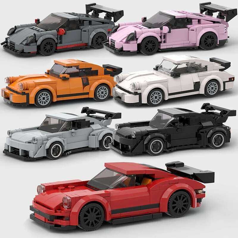 MOC Model City Racing Car Speed Champions Sports Building Blocks Bricks ...