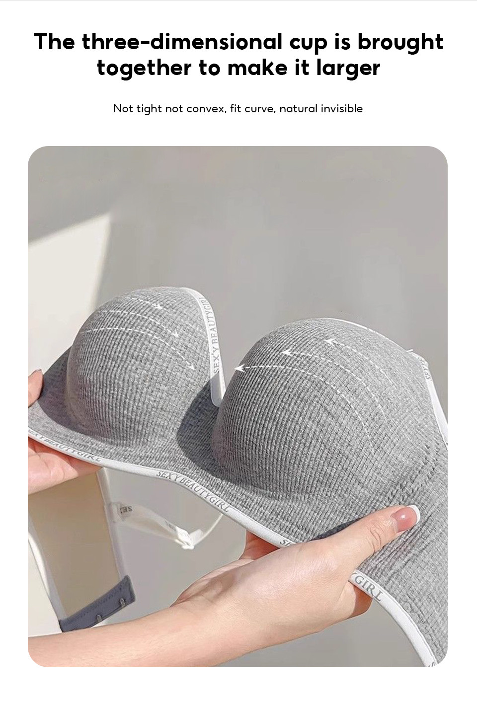 FallSweet Thick Cup Small Chest Bras for Women Seamless Soft Support ...