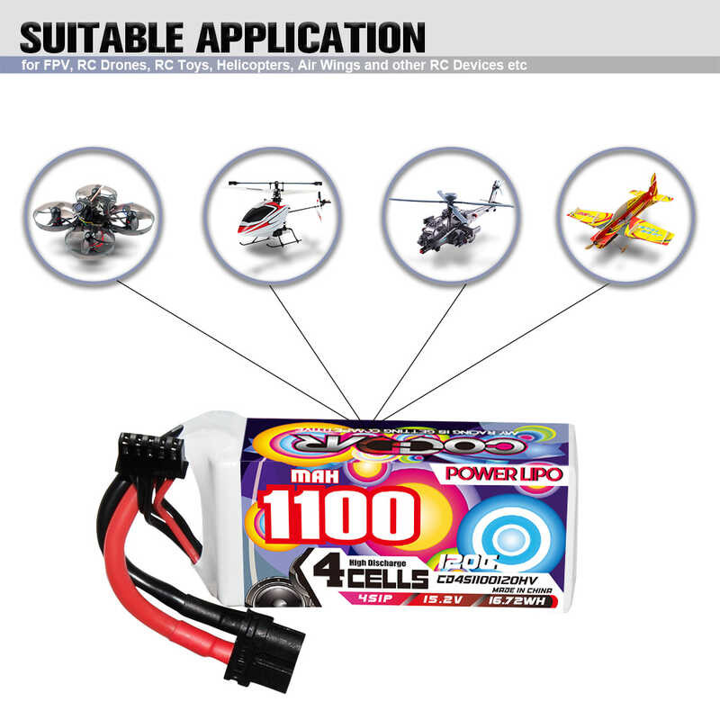 Eagle CODDAR Krypton 1100Mah 4S 15.2V 120C Wing Fly 35 Lightweight ...
