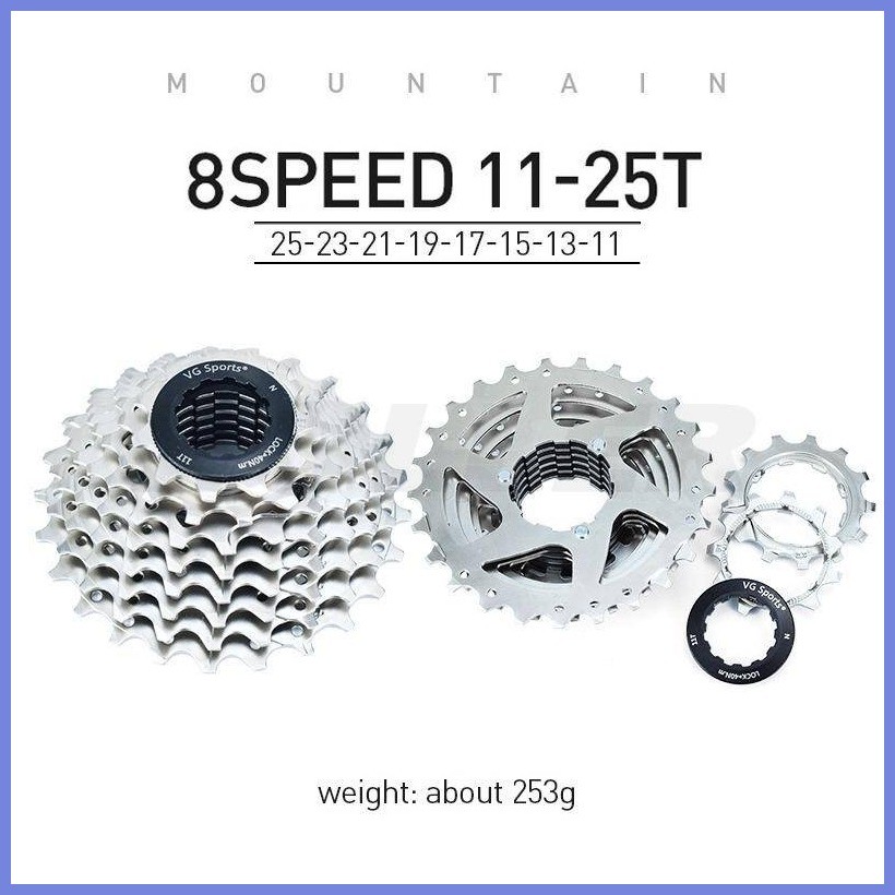VG Sporte cogs 8/9/10 speed cassette MTB Road Bike High Strength Steel ...