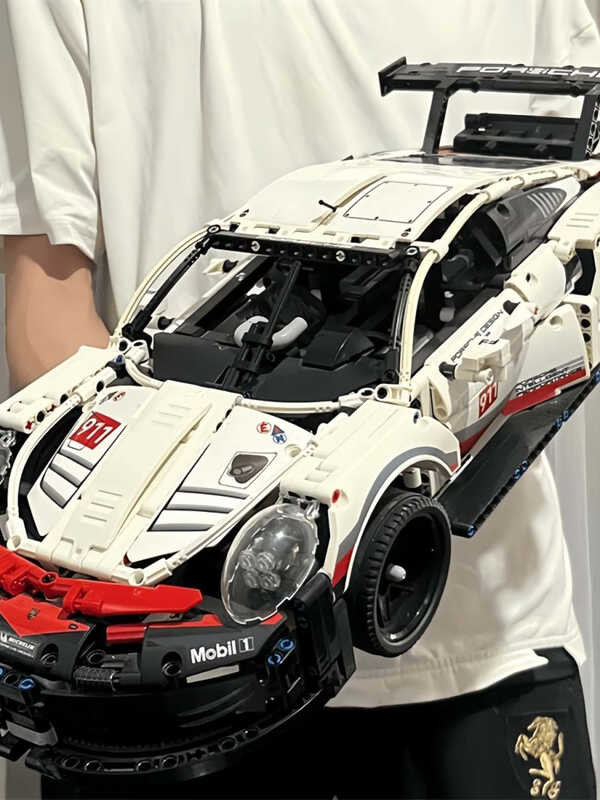 Porsche 911 sports car assembly building blocks are suitable for Lego ...