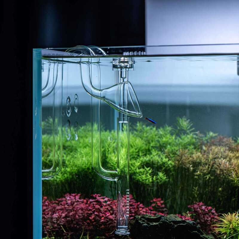 Glass pipe, oil film inlet, horn fish outlet, water grass tank inlet ...