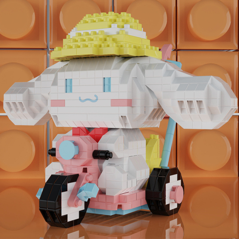 Mini Blcoks Sanrio Cartoon DIY Building Bricks Nanoblock Cinnamon Dog ...