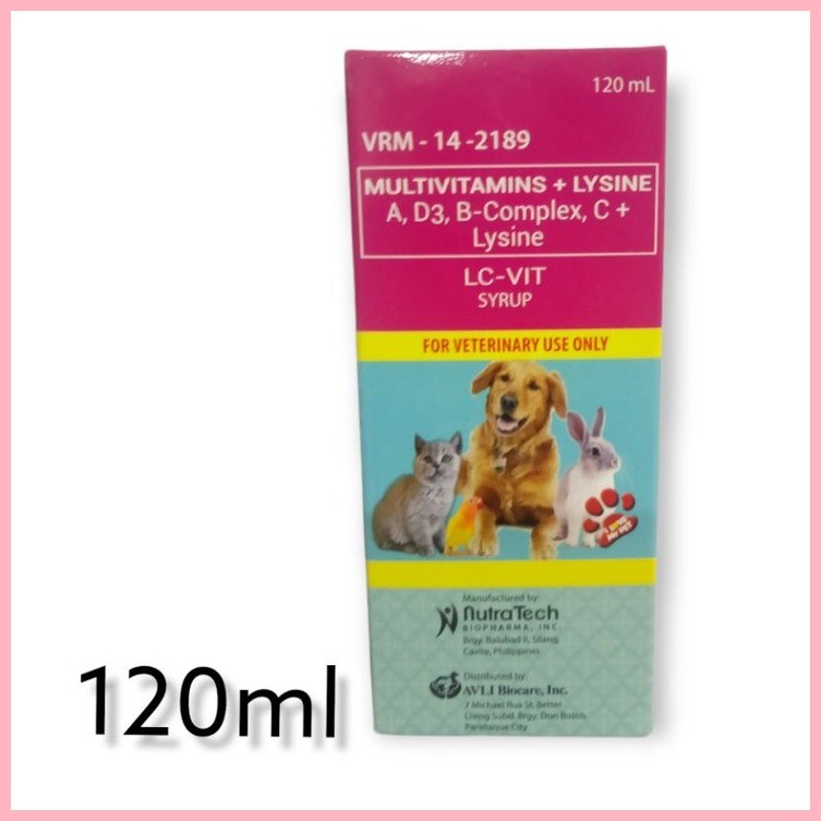 LC-VIT SYRUP MULTIVITAMINS ( LYSINE ) 120ml | Shopee Philippines