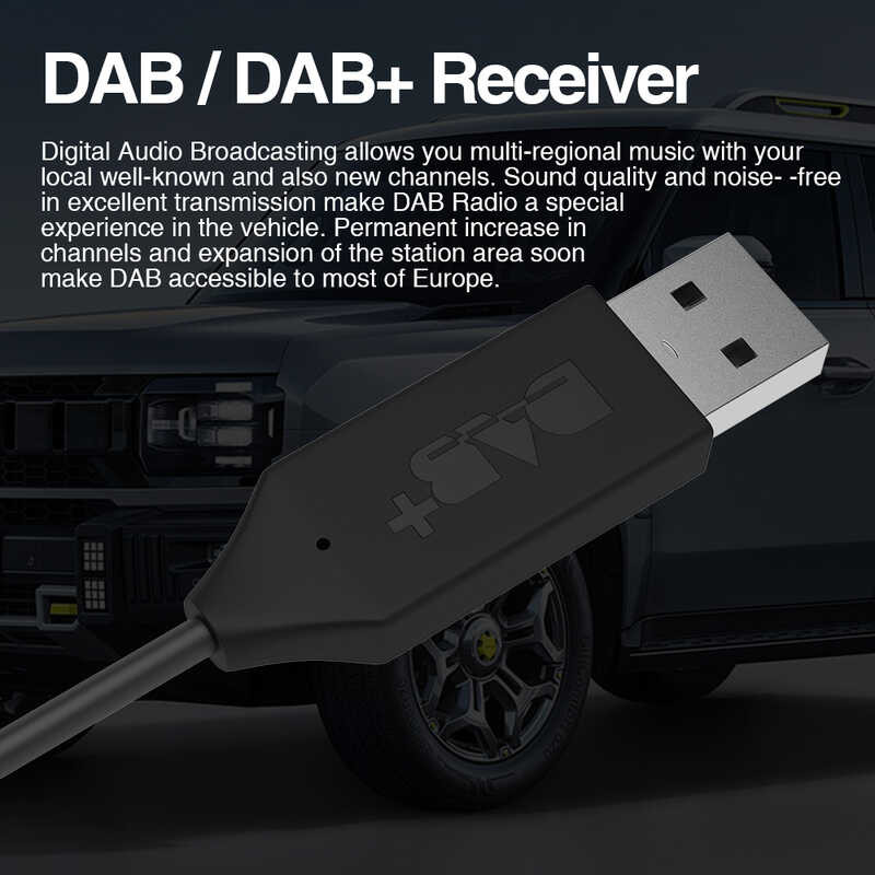 Dab+ Suit Φ Para Sa Android System Car Radio Sa USB Adapter Antenna DAB ...