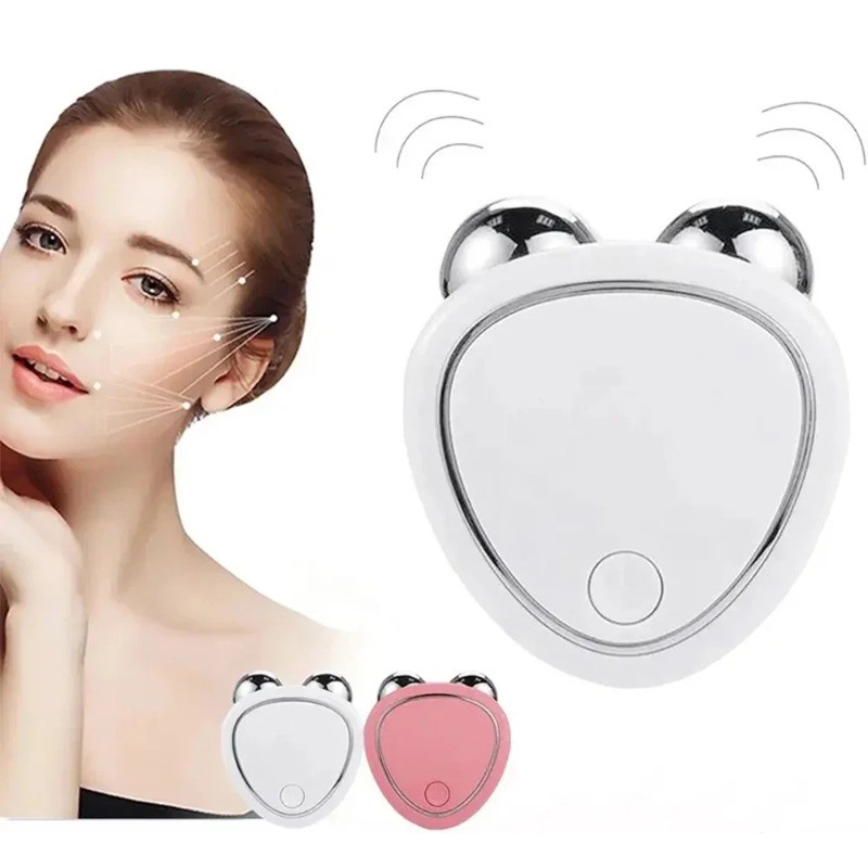 EMS Mini Facial Massager Slimming Double Chin Microcurrent Face Lift ...