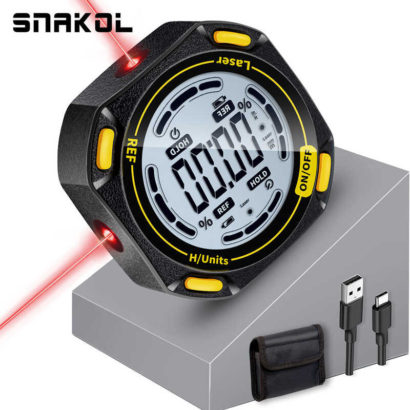 G1 1 Digital Protractor Measure Incometer Laser Level Box Type-C ...