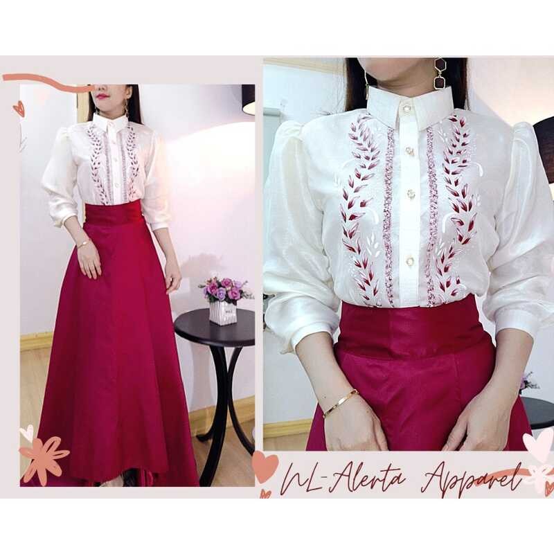 ㄝ Pininta Ng Kamay Ng Pilipina Ang TOP BARONG AT SKIRT PARA MGA ...