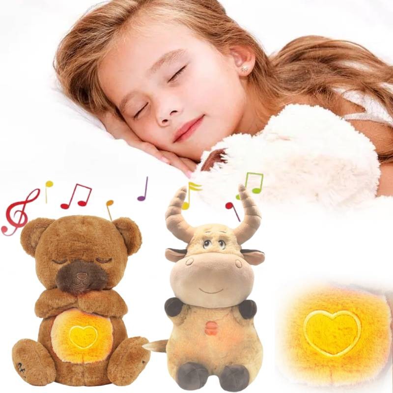 Gentle Light Up Breathing Otter Stuffed Toy With Soft Touch For Comfort ...