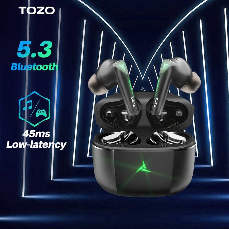 TOZO G1 Wireless Bluetooth Gaming Headset high Sensitivity in- Ear ...