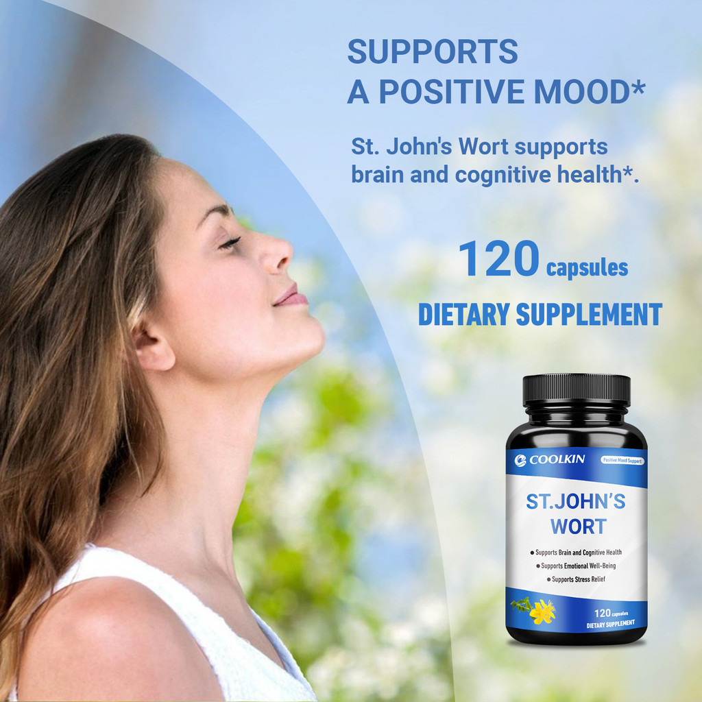 COOLKIN St. John's Wort - Supports positive mood, supports brain health ...