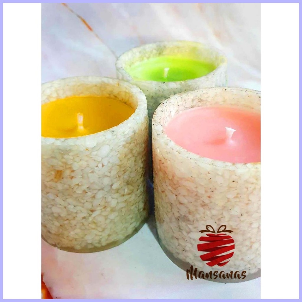 Mansanas Lily Boquet Jazmin Relaxation Holistic Candle In A Tall Pot Up ...