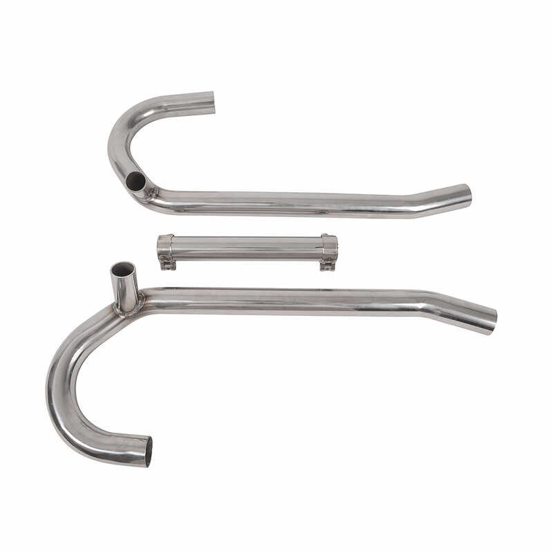 38Mm Motorcycle Exhaust Manifold Head Pipes Stainless Steel For R75 R80 ...