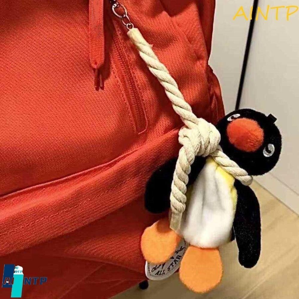Cartoon Pingu Cute Penguin Hanging Plush Toy Doll Cartoon Bag Hanging ...