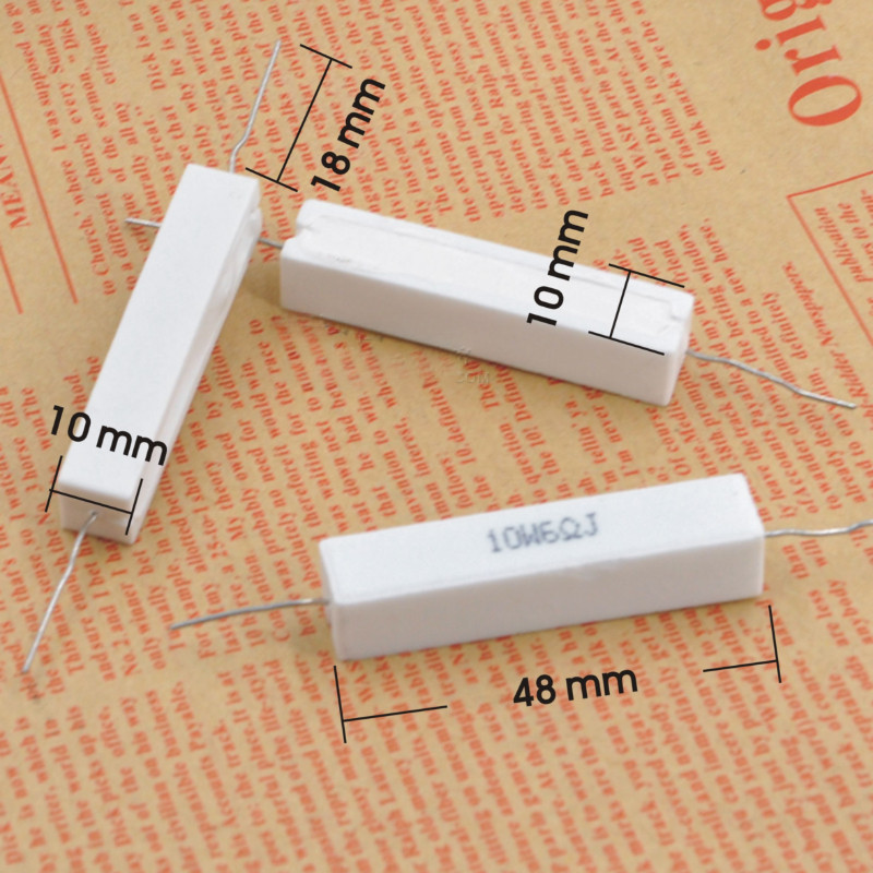 1 Piece High Quality Cement Resistor 10W Audio Frequency-Divided ...