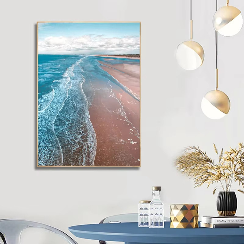 Modern Simple Ocean Landscape Posters Print Canvas Paintings Beach ...