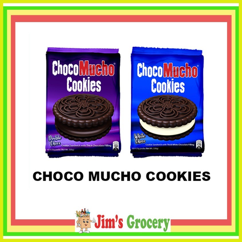 JIMS CHOCO MUCHO COOKIE SANDWICH WHITE CHOCO/DOUBLE CHOCO 10PCS (1 PACK ...