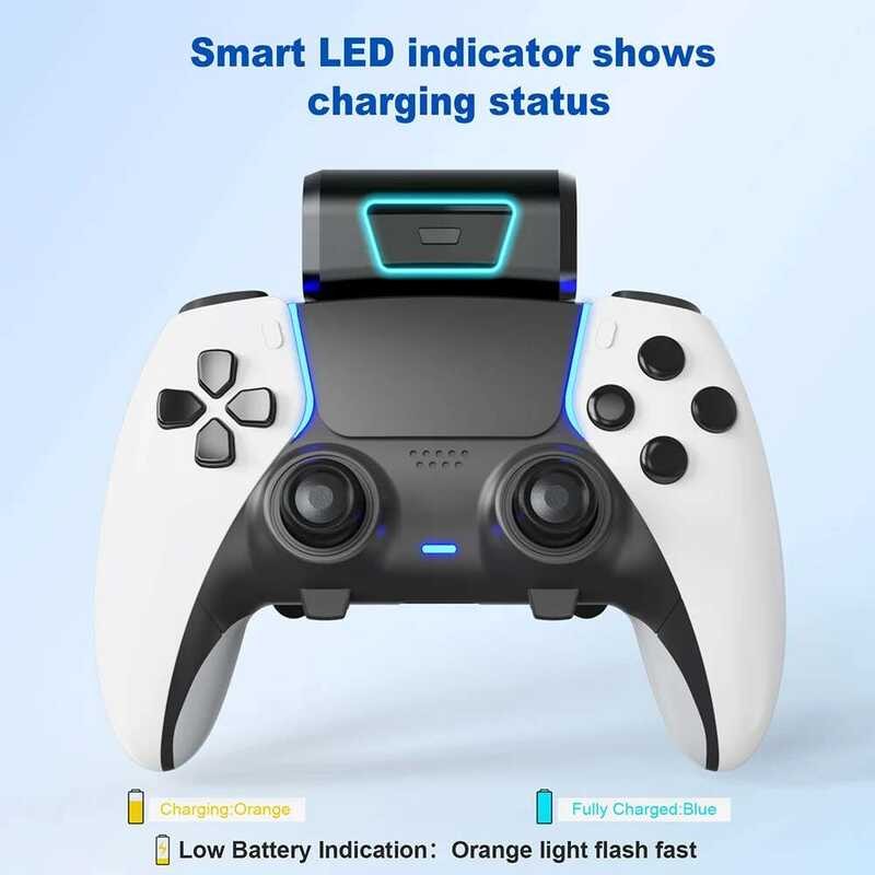 Rechargeable Battery LED Indicator Wireless Game Controller Charger ...
