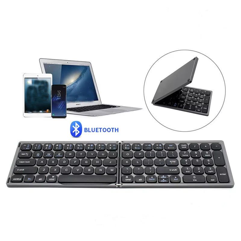 BOW Foldable Bluetooth Wireless Keyboard Portable Mobile Phone Keyboard ...
