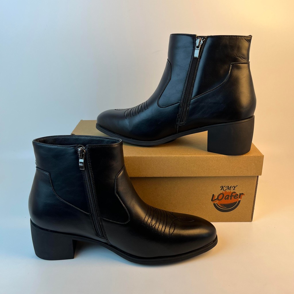 KMY chelsea boots classic men chelsea boot with zip desgin KMY men high ...