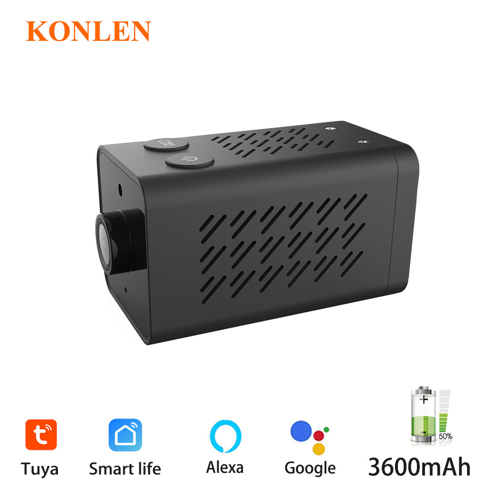 Tuya WIFI Mini Battery Camera 3600mAh 1080P Smart Life Alexa Small Body ...