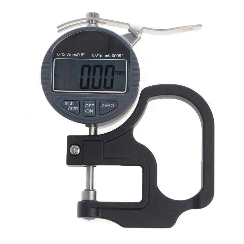 0-12.7mm 6 Electronic Micrometer Digital Thickness Meter Gauge 0.01mm ...