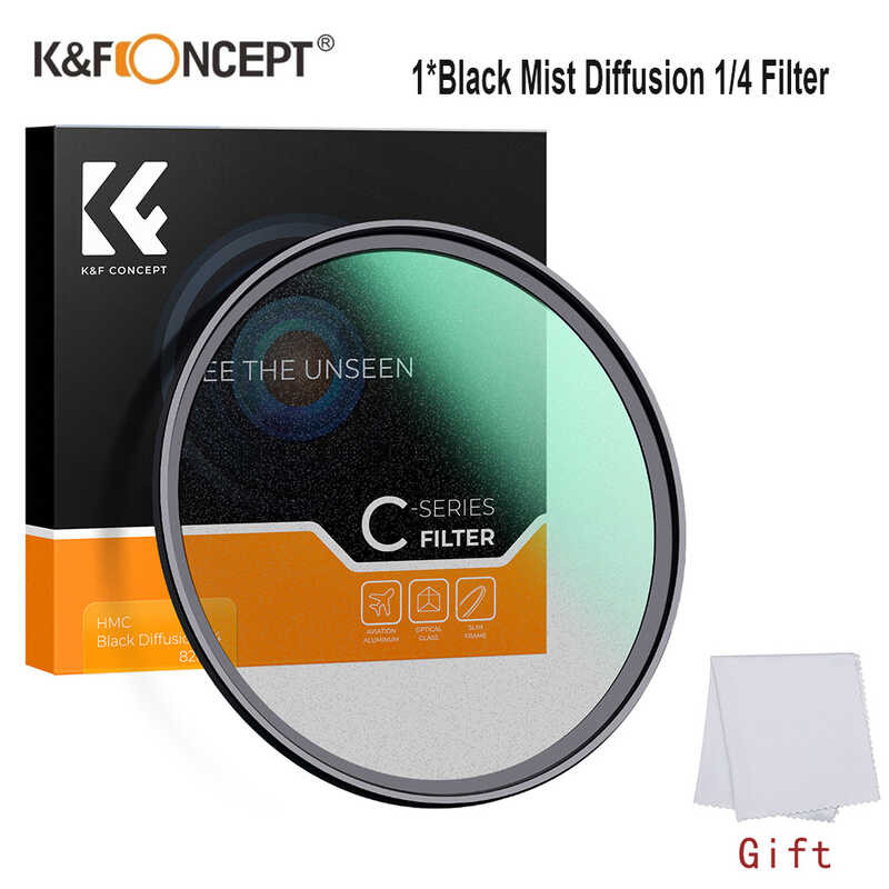 A92 K&F CONCEPT C-Series Black Diffusion 1/4 Filter 49Mm-82Mm Mist ...