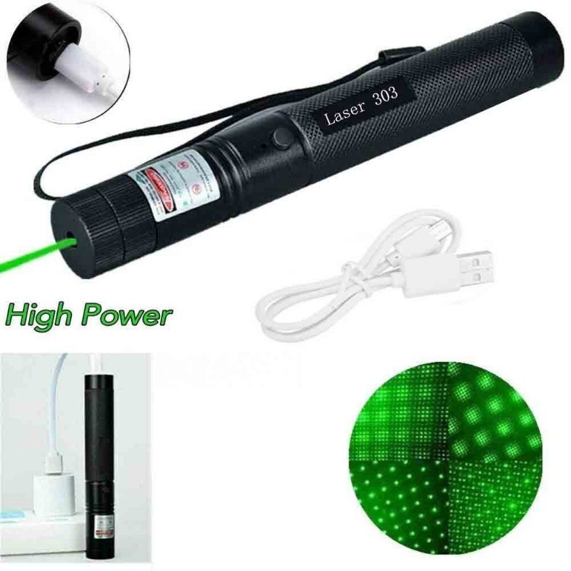 USB Rechargeable Green/Red Laser Pointers 532nm 10000m High Power Laser ...