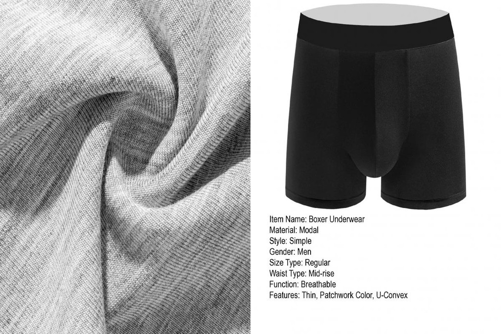 [NP] Modal Fabric Boxers Men Modal Boxer Briefs Soft and Comfortable ...