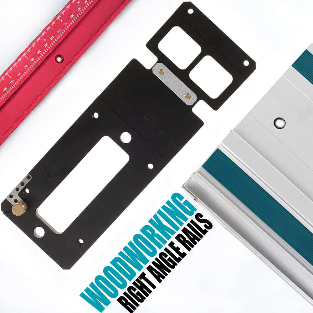 90 Wooorking Degree Square Right-Angle Guide Rail Stop Electric ...