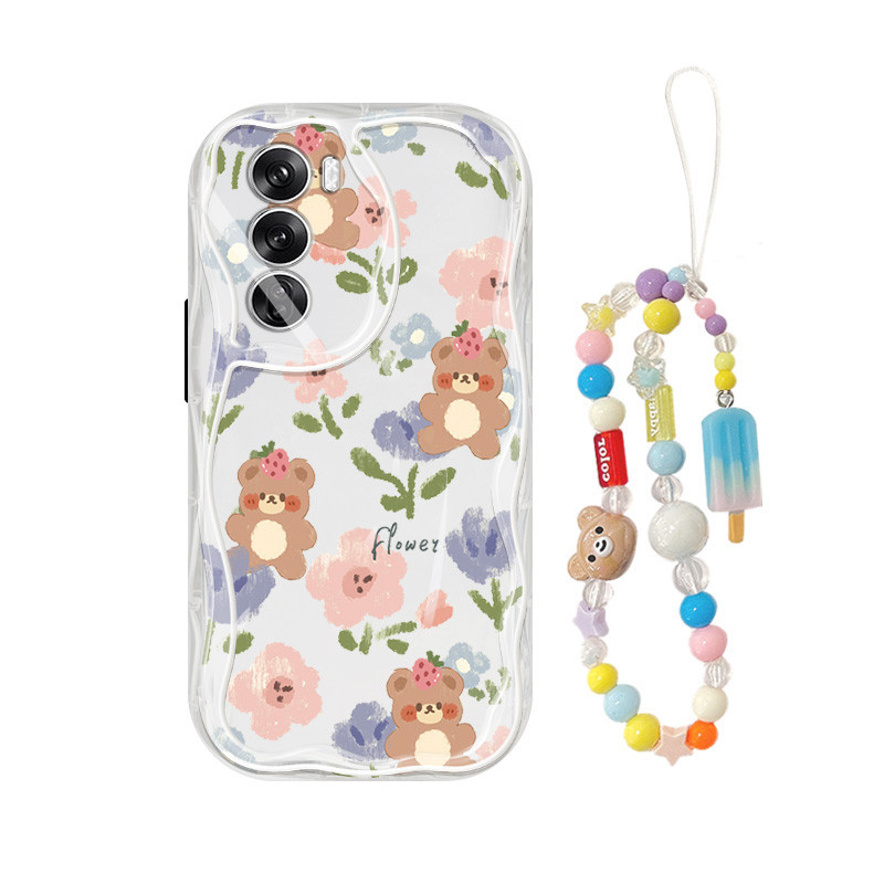 For Tecno Camon 40 Pro 4G 5G CM5 CM6 CM7 Cute Little Flower Bear ...