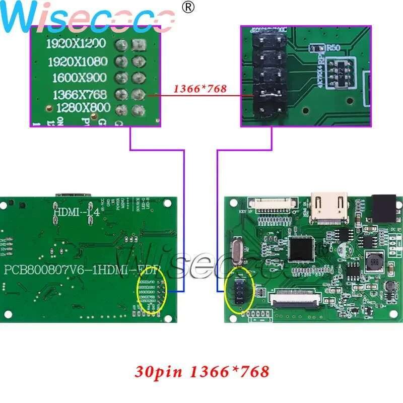 30 Edp Pins Universal Driver Board port 10.1 to 17.3 Inch LCD Screen ...
