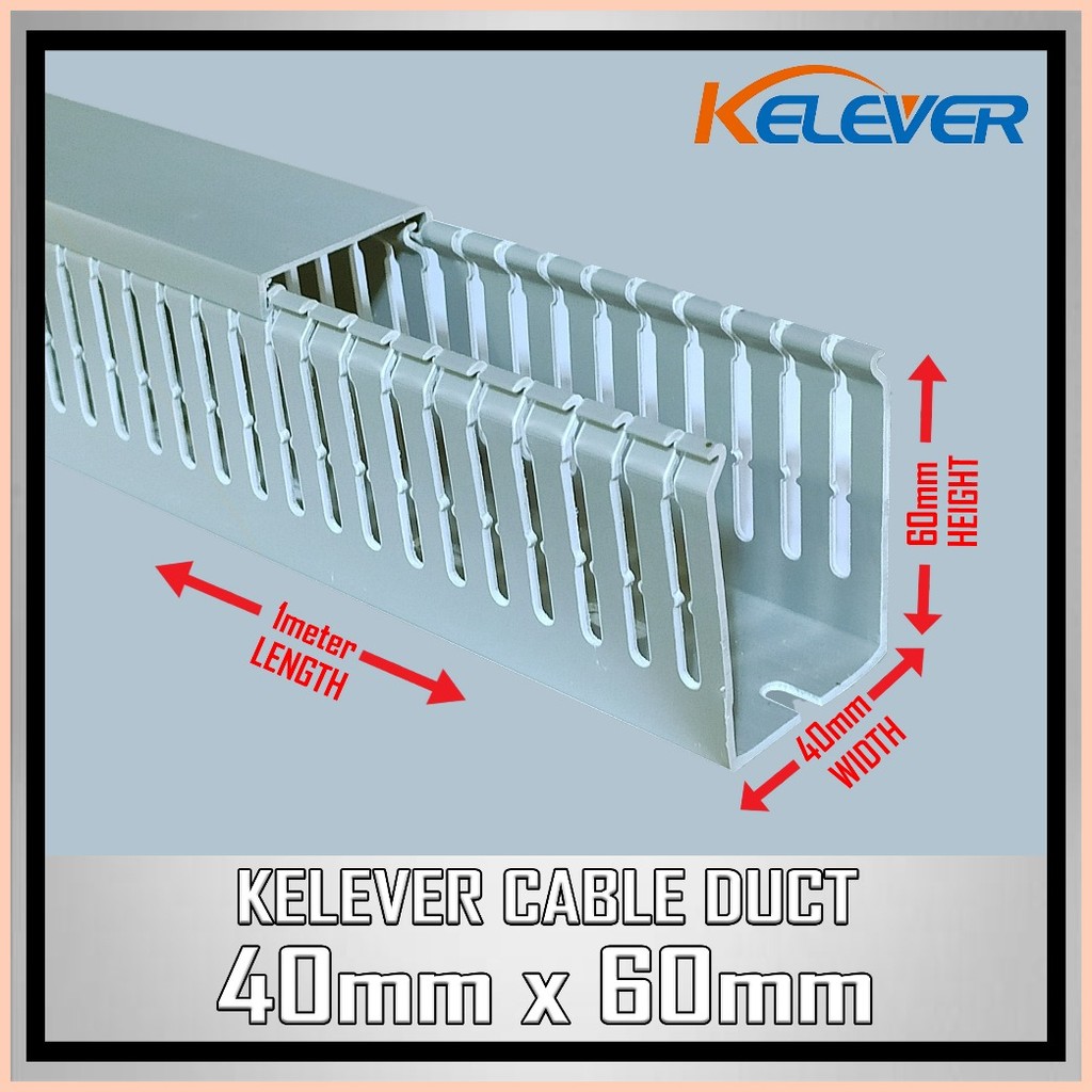 ⭐ ∆ CABLE DUCT KELEVER BRAND / WIRE DUCT / CABLE MANAGEMENT | K TYPE ...