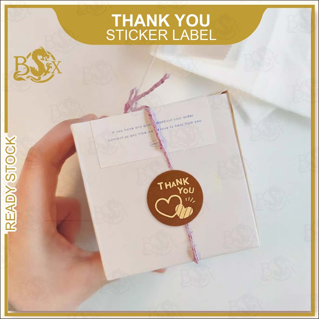 DRG Thank you sticker Label Thank you Sticker dapur label Doorgift ...