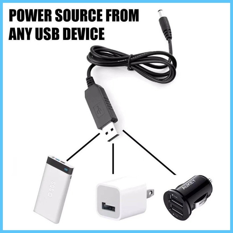 Pldt and Globe Home Prepaid Wifi to Powerbank Step Up Cable USB 5v to ...