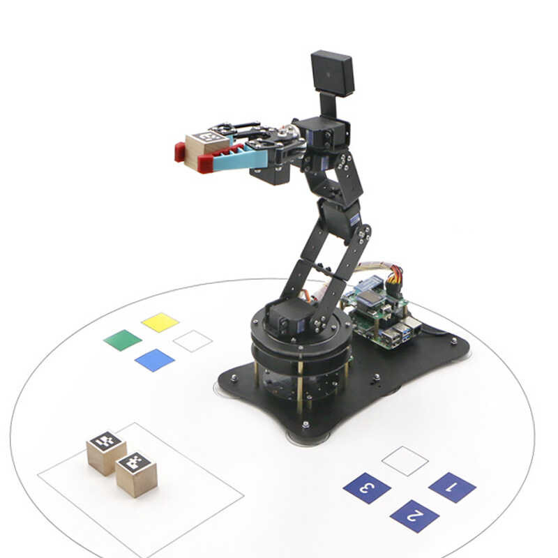 202 Stm32 Moveit 6 Dof Smart AI Vision Robotic Arm With Flexible Claw Raspberry Pi ROS For ...